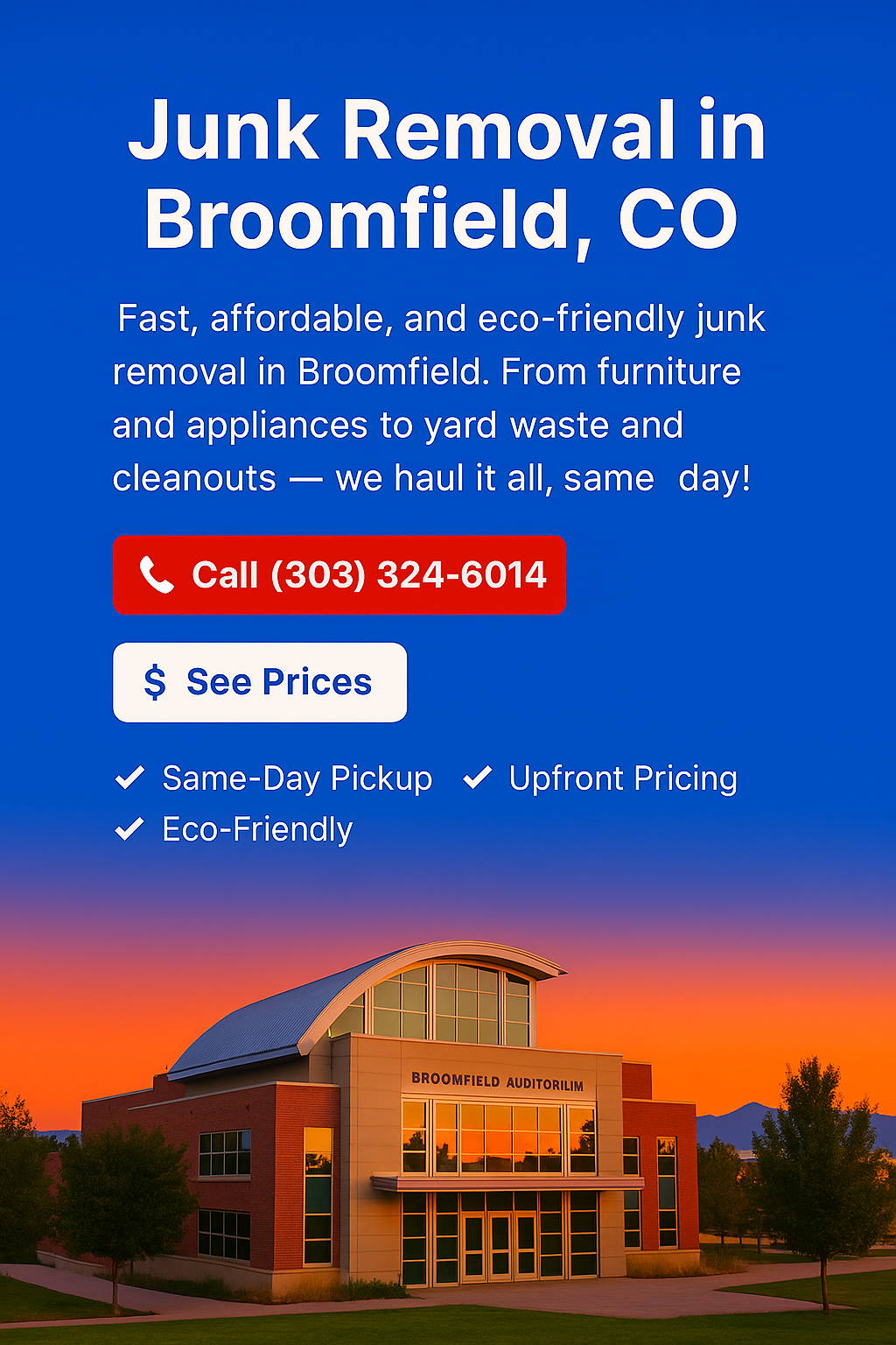 Broomfield Junk Removal | Same-Day Service by Junk Same Day - Junk Same Day